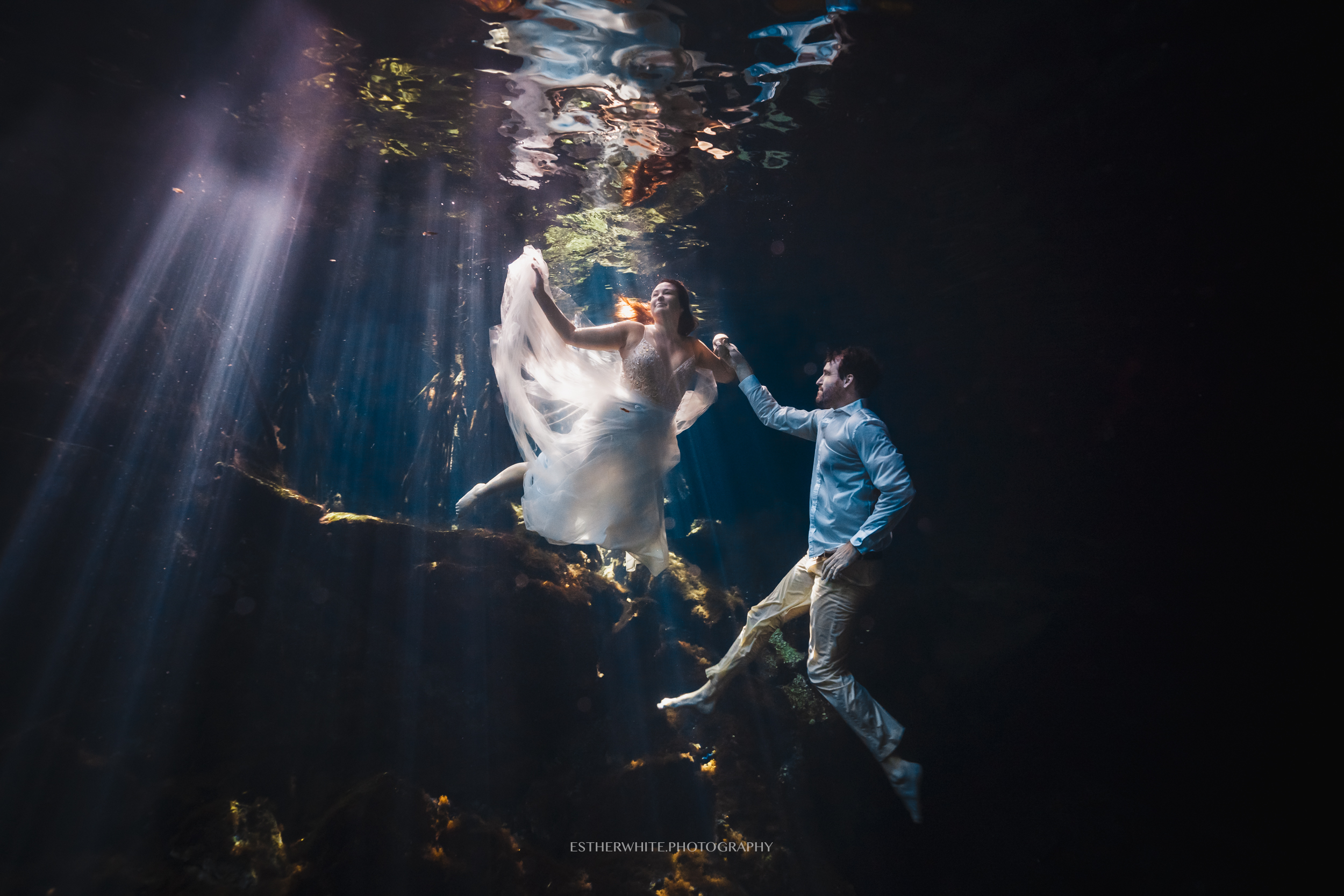 Esther White - Underwater Photoshoot in Riviera Maya | Cenotes, Diving ...